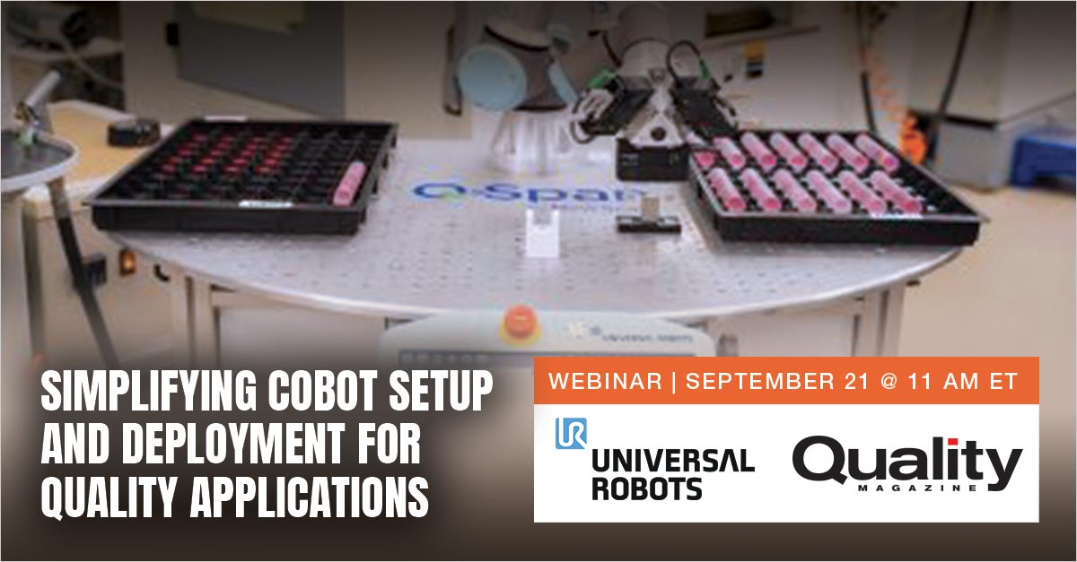 Simplifying Cobot Setup and Deployment for Quality Applications Registration