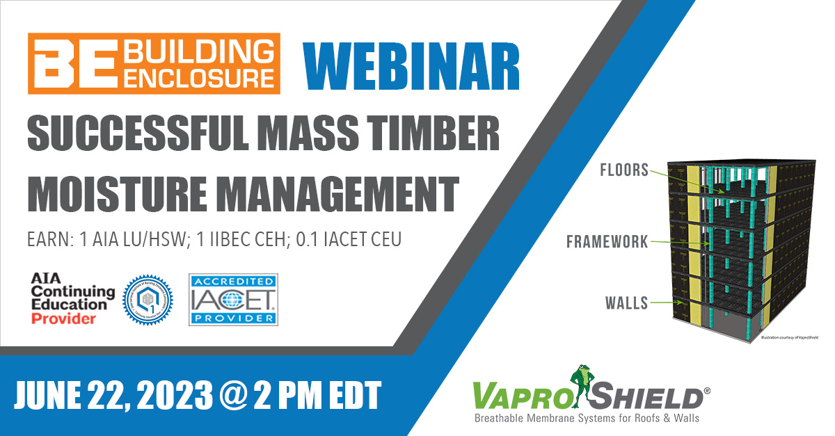 Successful Mass Timber Moisture Management Registration
