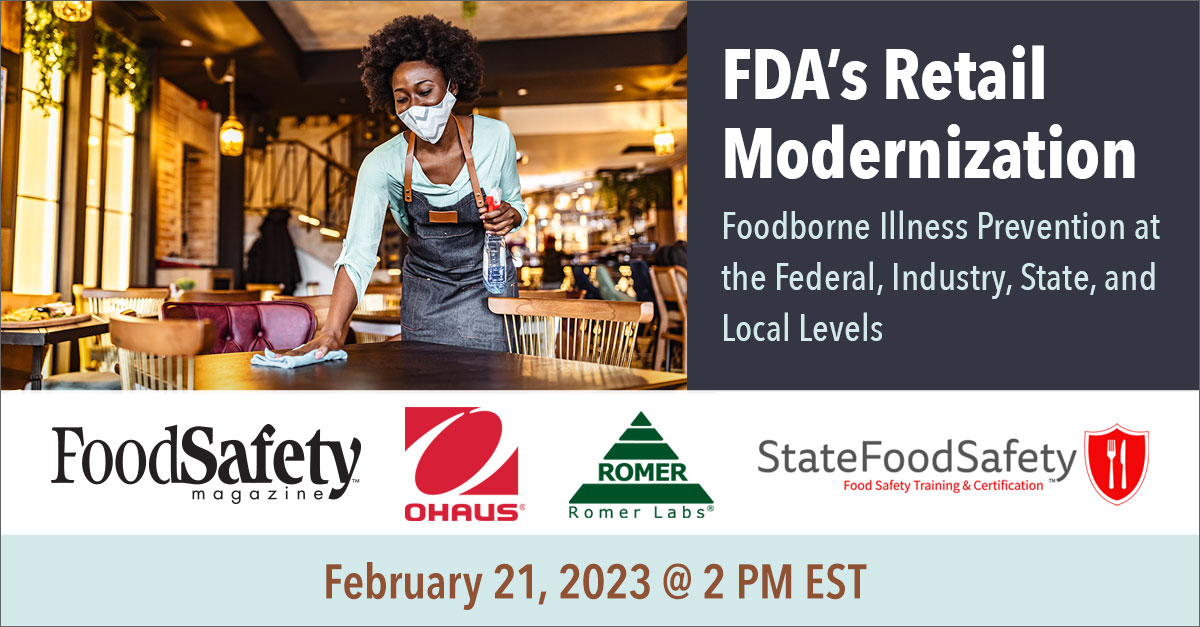 FDA's Retail Modernization—Foodborne Illness Prevention at the Federal ...