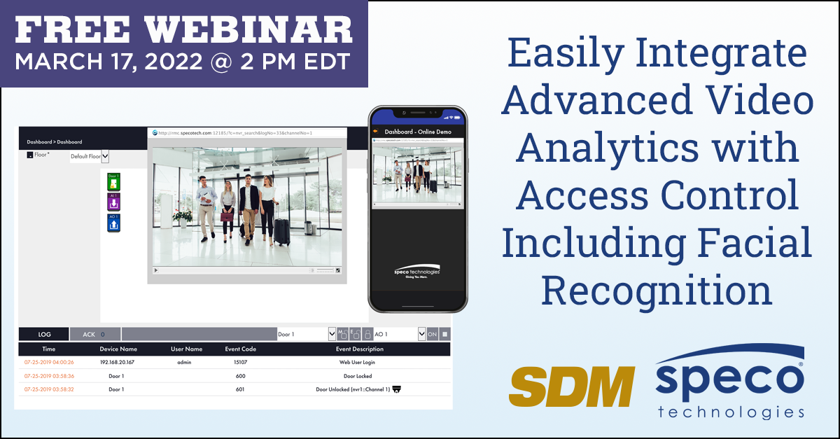 Easily Integrate Advanced Video Analytics with Access Control Including ...